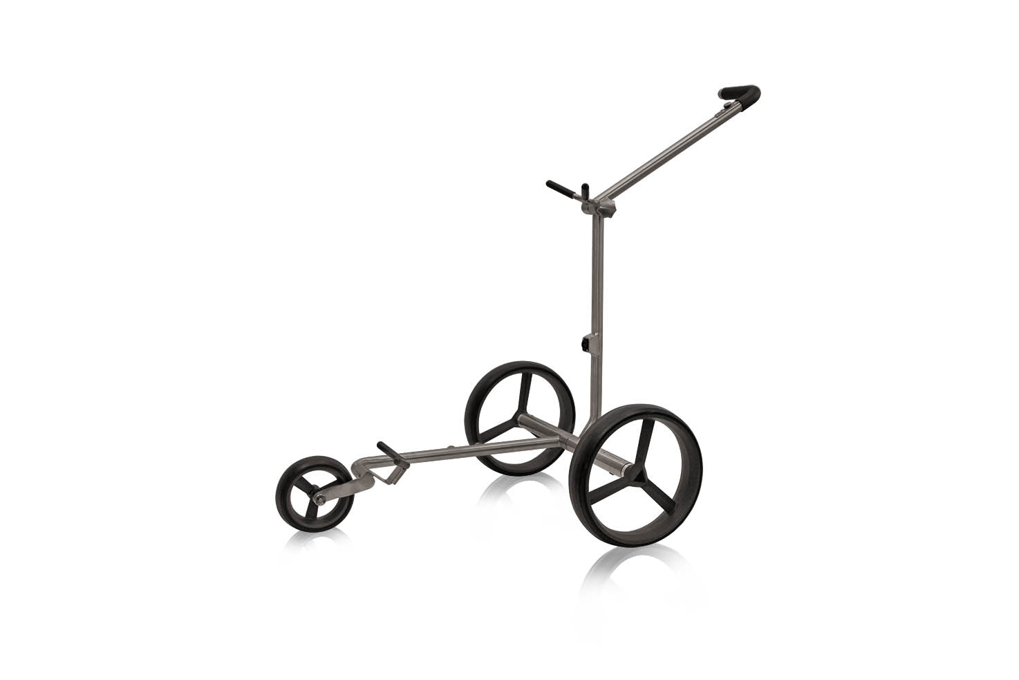 PG Powergolf Electric Golf Trolley Nitro Flat Titanium